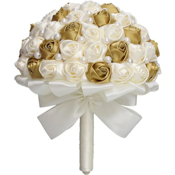 Bouquet de Roses Dorées - Décoration Mariage